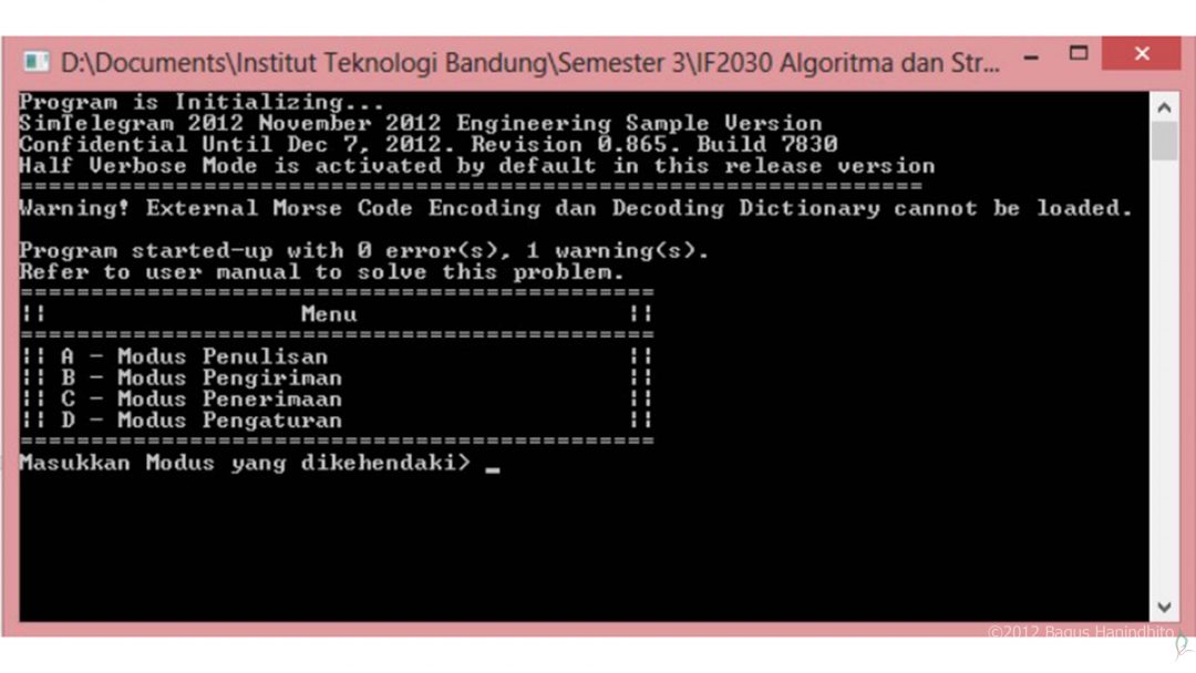 Software-based Telegraph Simulation Implemented in C - bagus.my.id